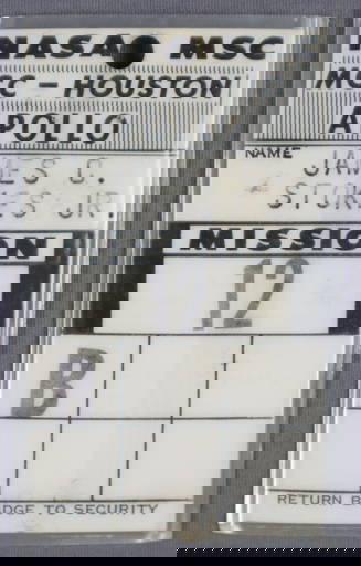 Apollo 12 Mcc Access Badge