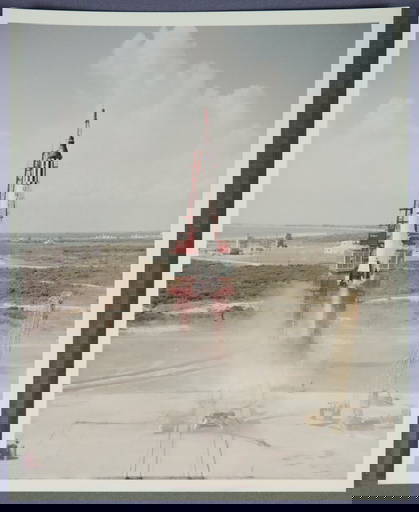 Vintage Mercury Redstone Launch Photograph