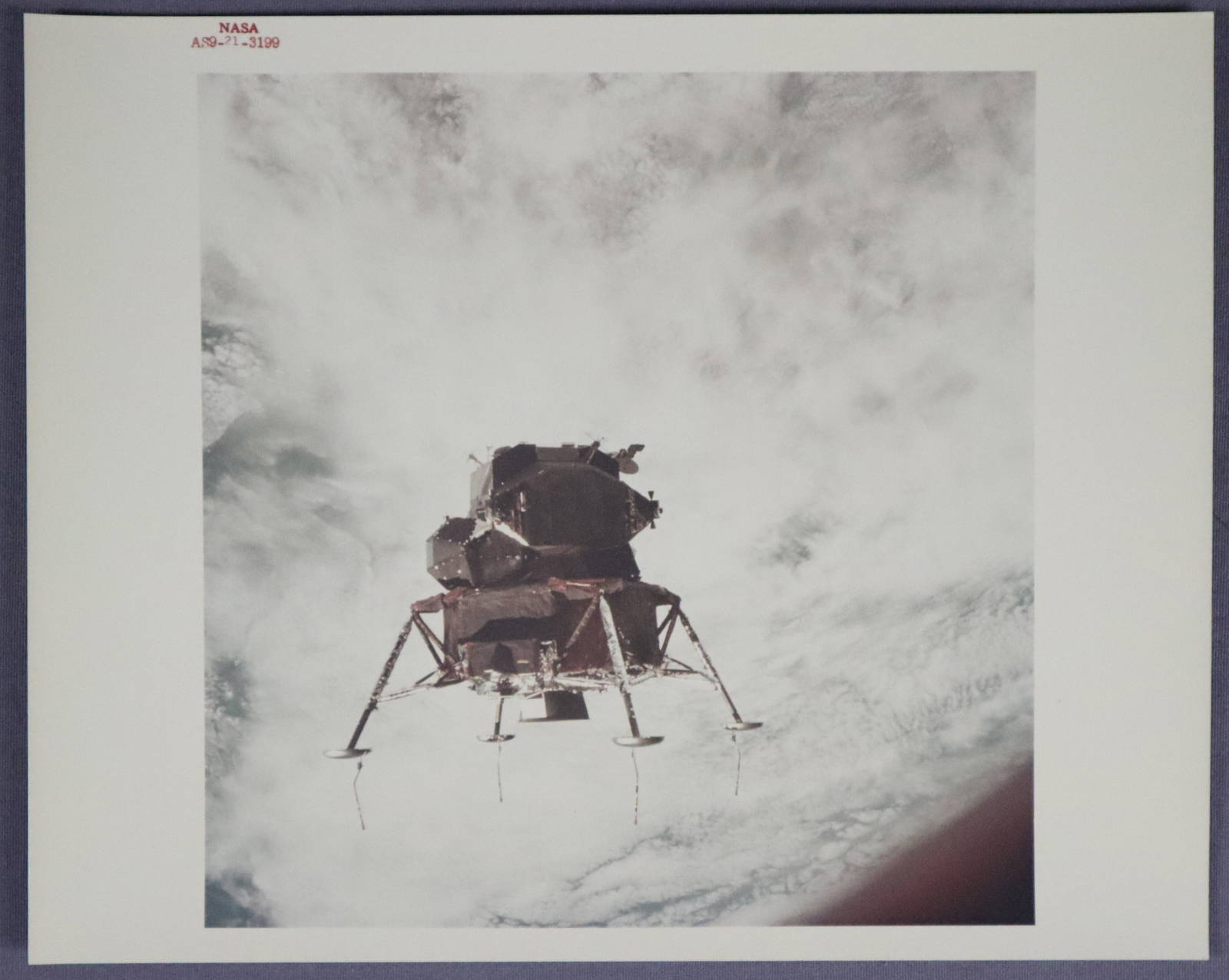Apollo 9 Lunar Module 3 Spider Red Numbered Photograph Auction