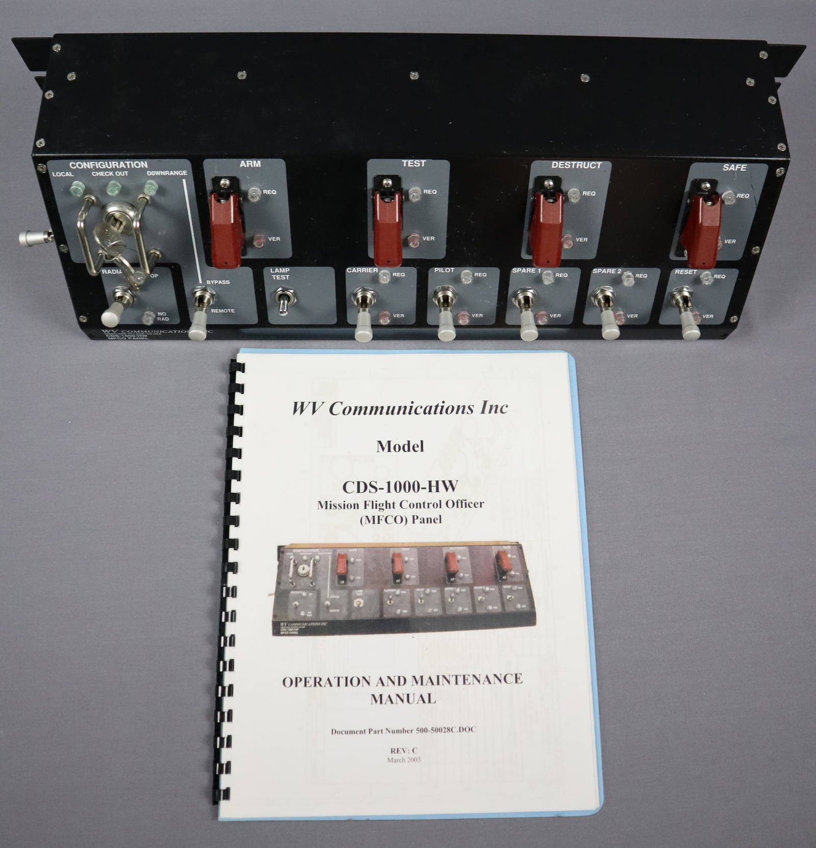 Mission Flight Control Officer (mfco) Panel Auction