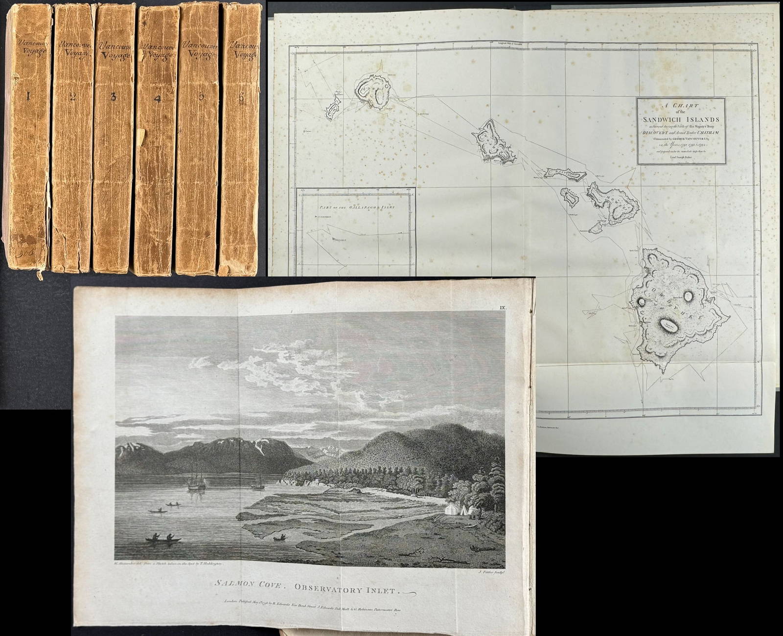 Vancouver's A Voyage Of Discovery To The North Pacific Ocean - 6 Octavo ...