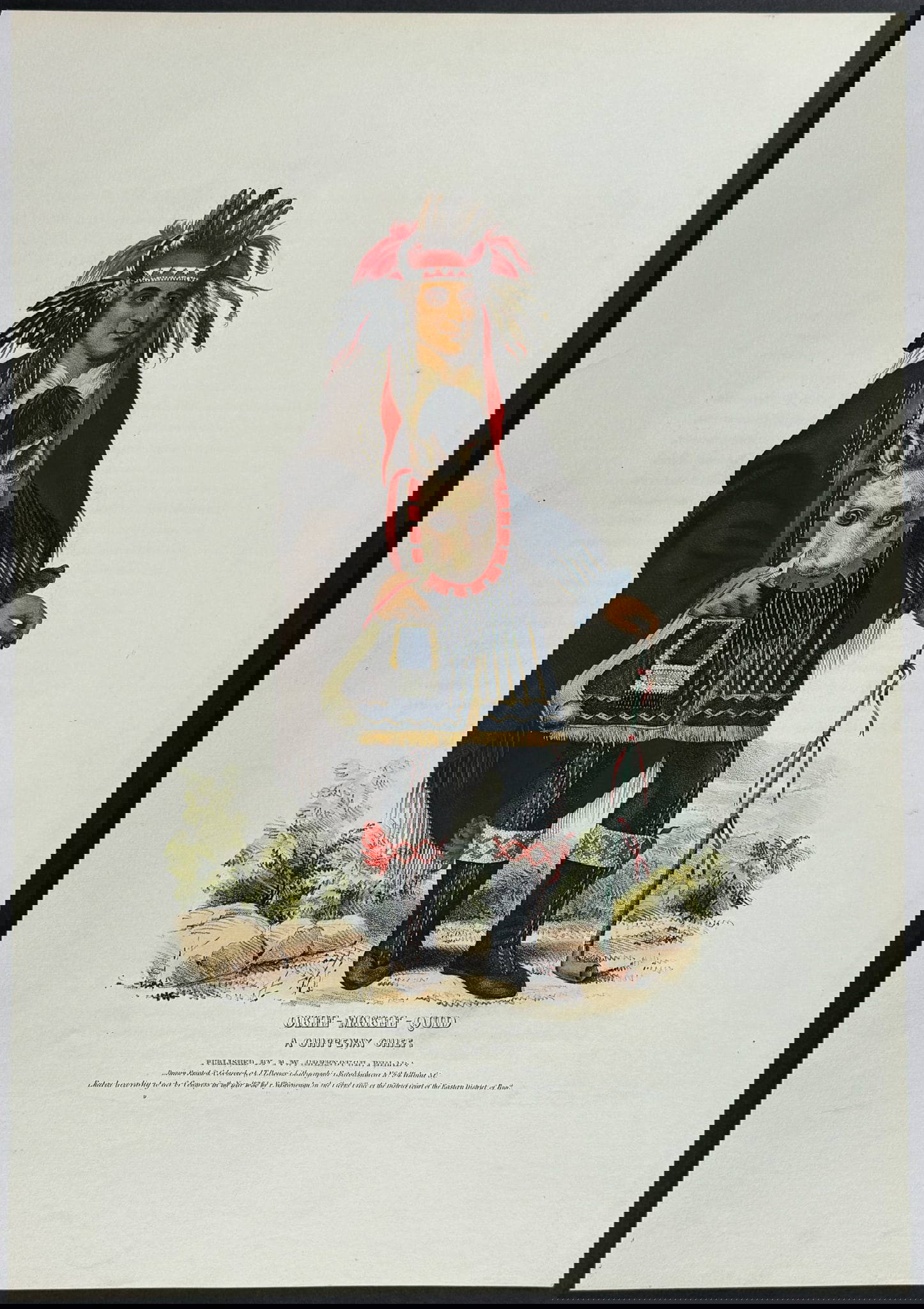Mckenney & Hall, Folio - Okee-makee-quid, A Chippeway Chief Auction