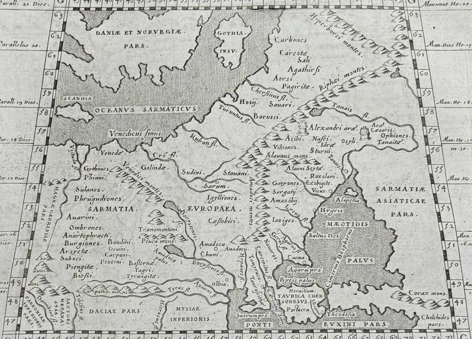 Ptolemy & Magini, Pub. 1620 - Map Of Samartia (now Part Of Russia ...