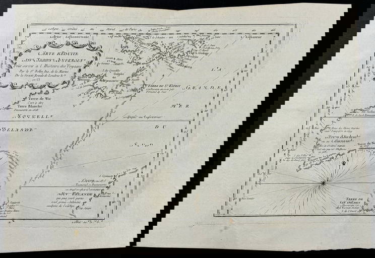 Prevost After Bellin Map Of Australia (new Holland) With Part Of New ...