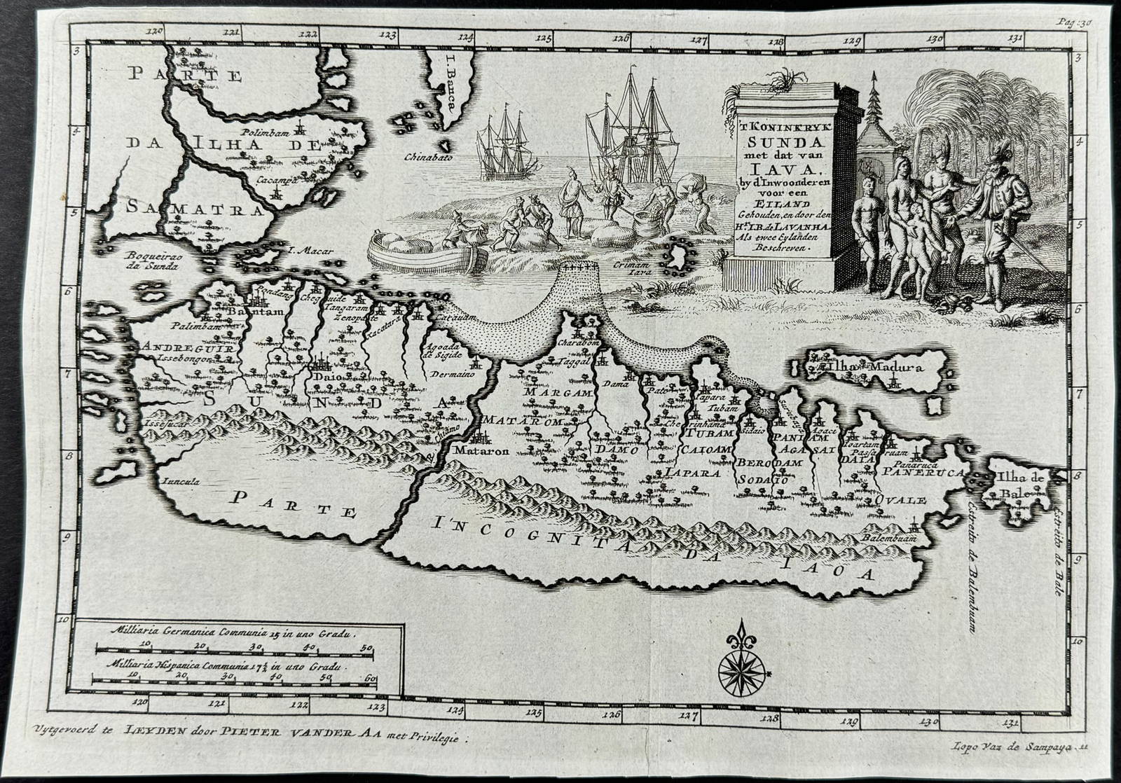 Van Der Aa - Map Of Sunda & Java (explorer: Lopez Van De Sampayo) Auction