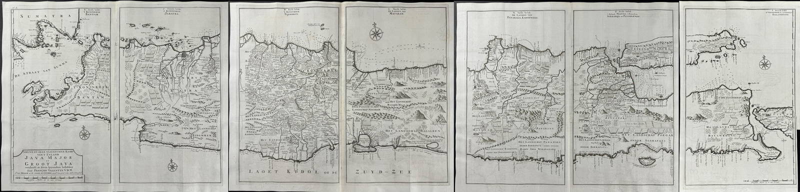 Valentijn - Seven Part Map Of Java (longest Map Of Java Ever Printed ...