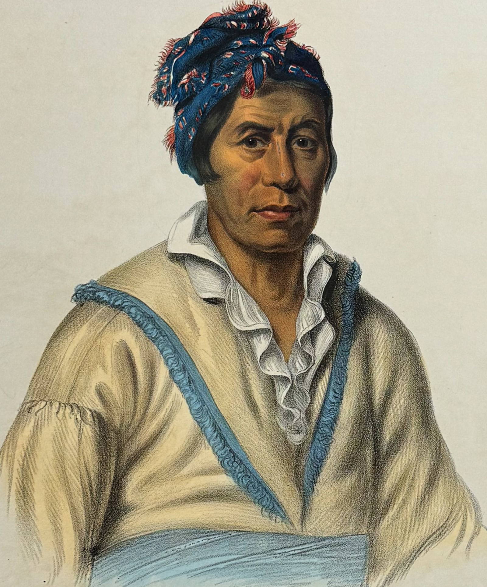 Mckenney & Hall, Folio - Spring Frog Or Tooan-tuh, A Cherokee Chief Auction