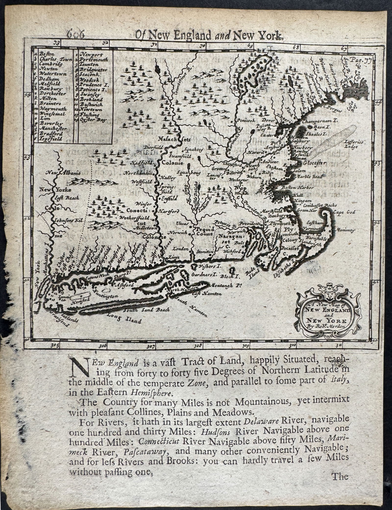 Morden - Map Of New England And New York Auction