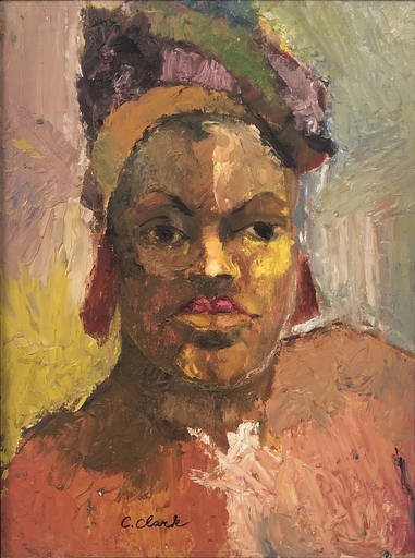 African American, Claude Clark, Wife Of The Artist