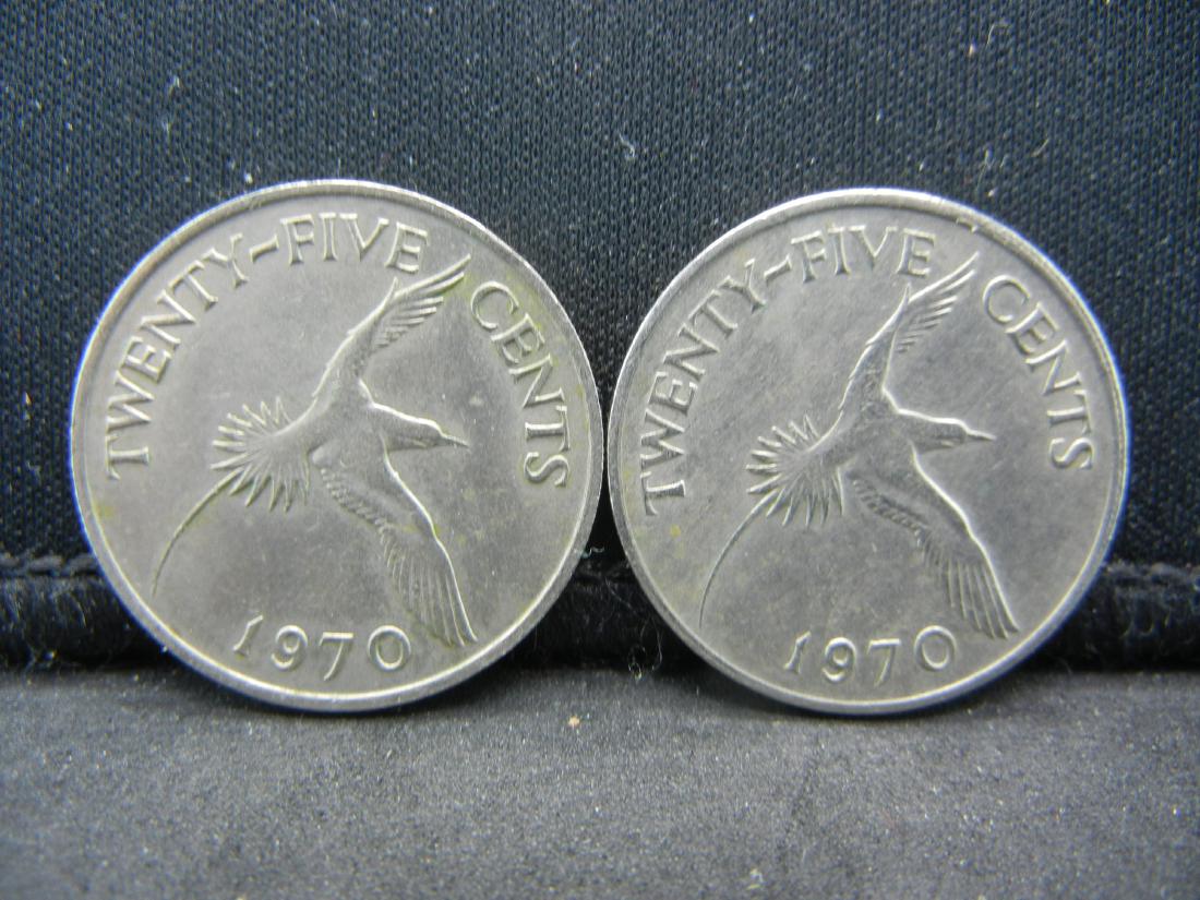 (2) Bermuda Coins