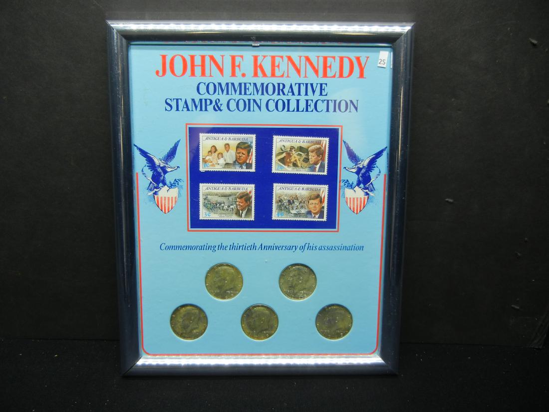 John F. Kennedy Commemorative Stamp And Coin Collection