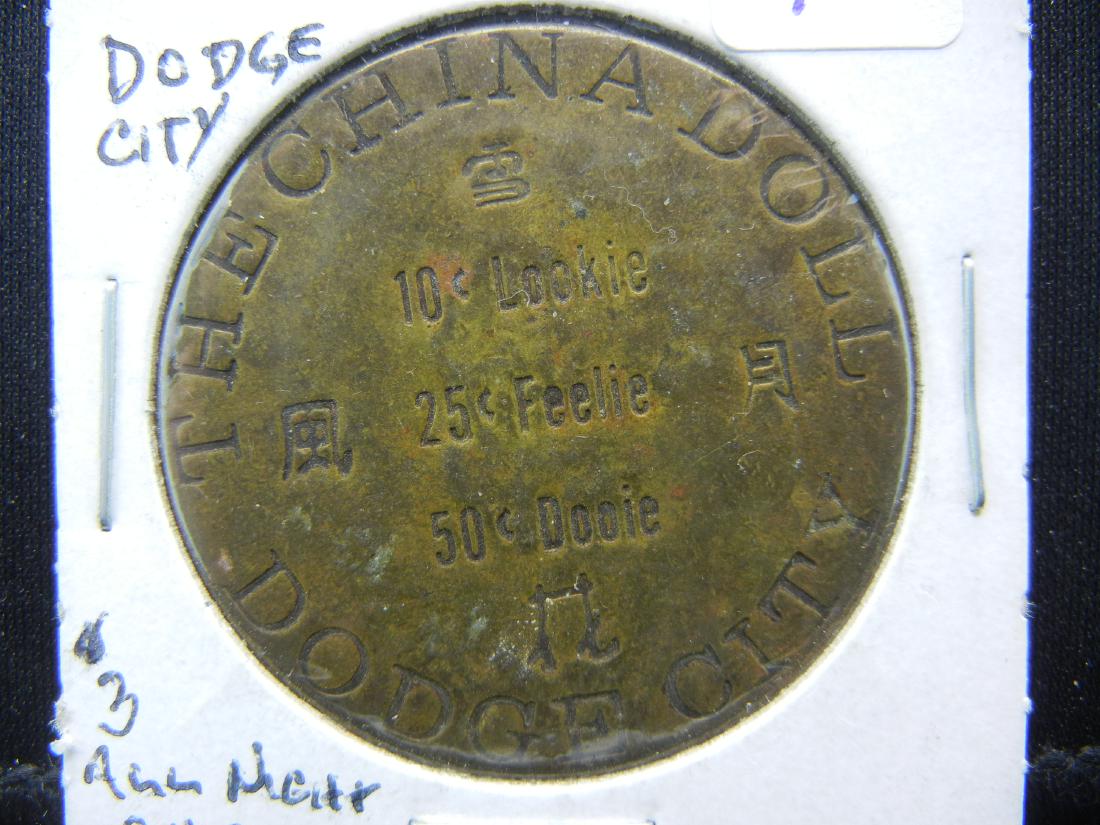 Dodge City China Doll Token All Night $3 Check.