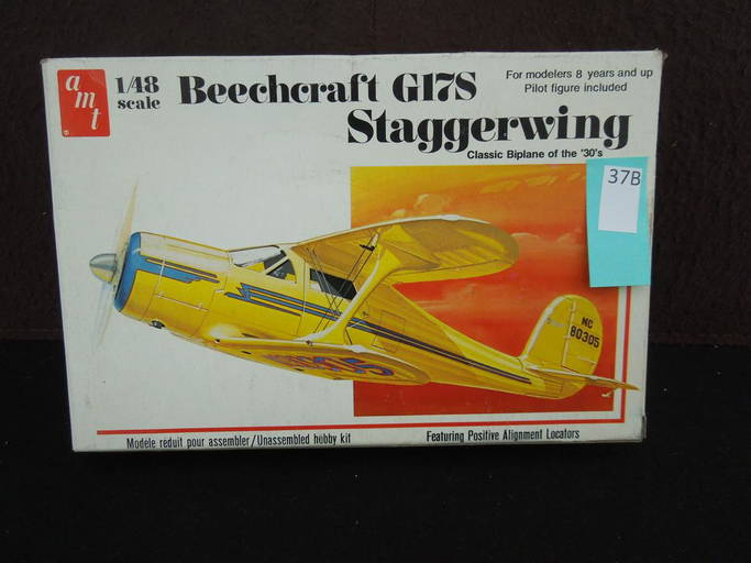 Amt 1/48 Scale Beechcraft G17s Staggerwing Model Kit