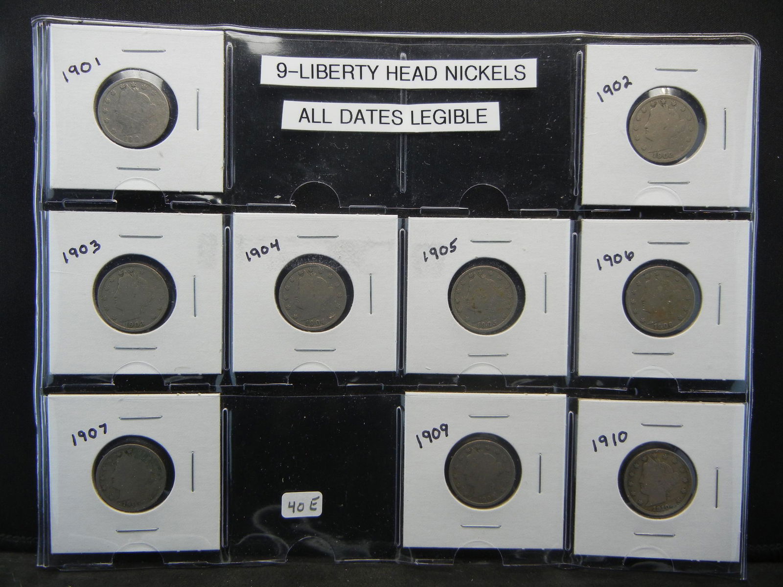 11 Wheat Cents, First Eleven Years