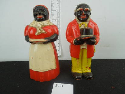 Aunt Jemima And Uncle Mose Salt And Pepper Shakers