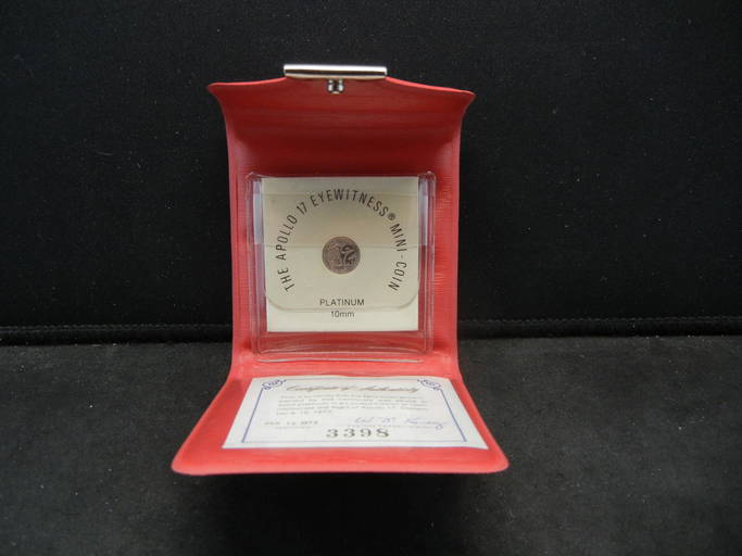 Platinum Apollo 17 Coin. By Franklin Mint