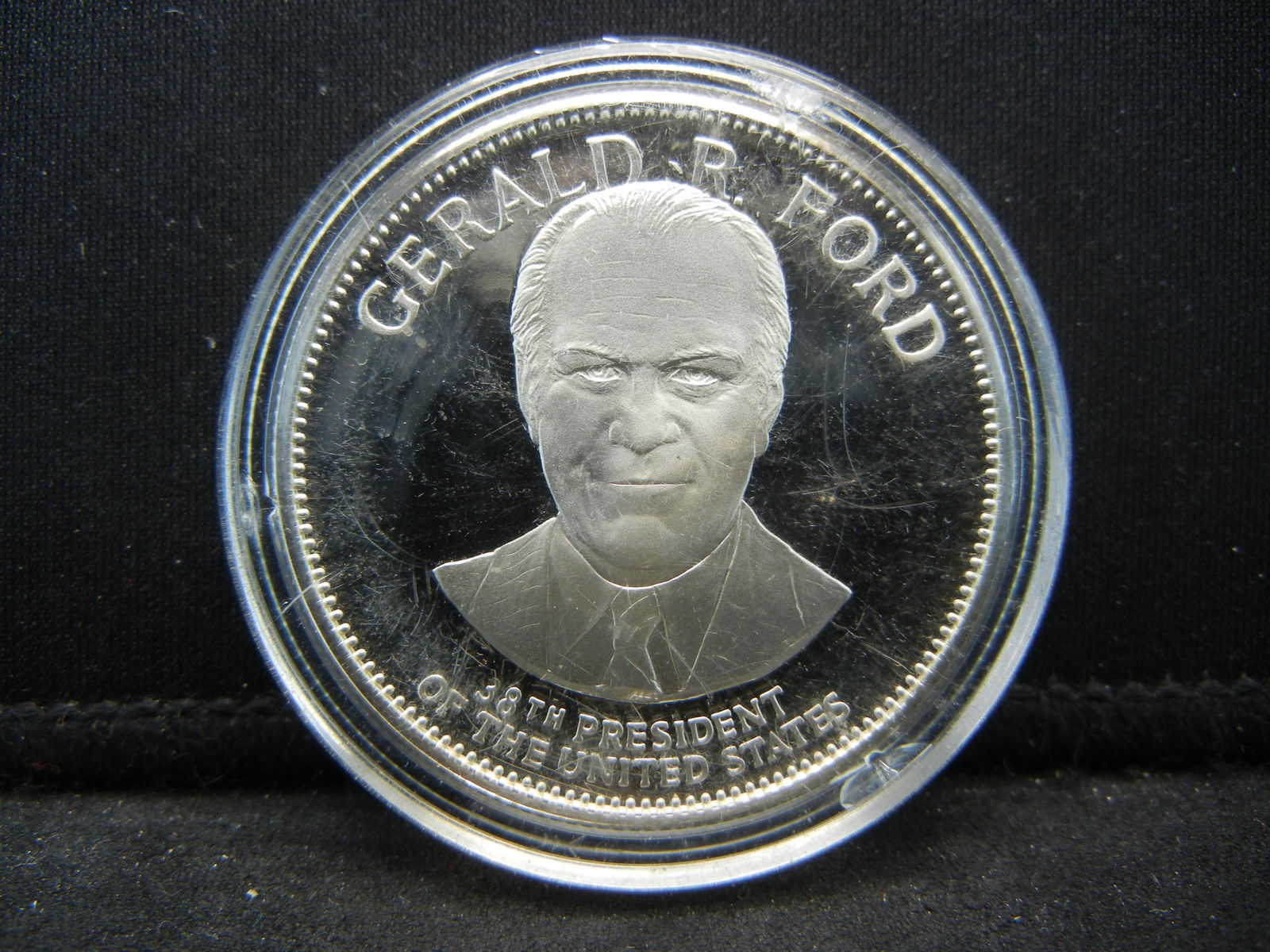 Gerald Ford Sterling Silver Coin