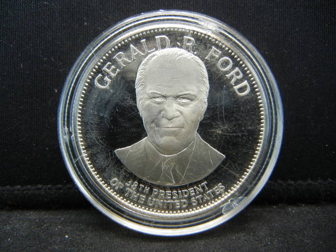Gerald Ford Sterling Silver Coin