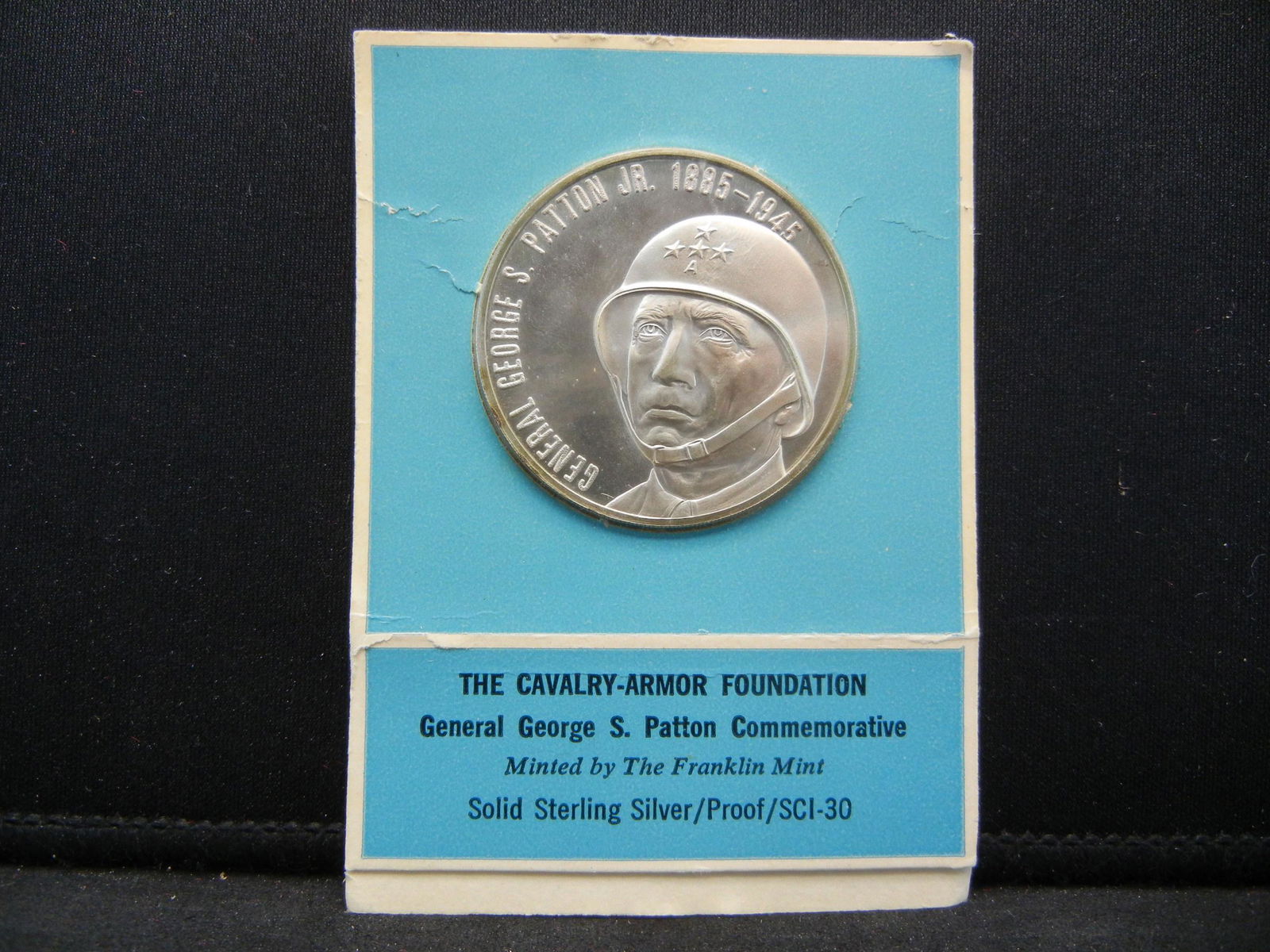 General George S. Patton Sterling Silver Coin 1 Oz