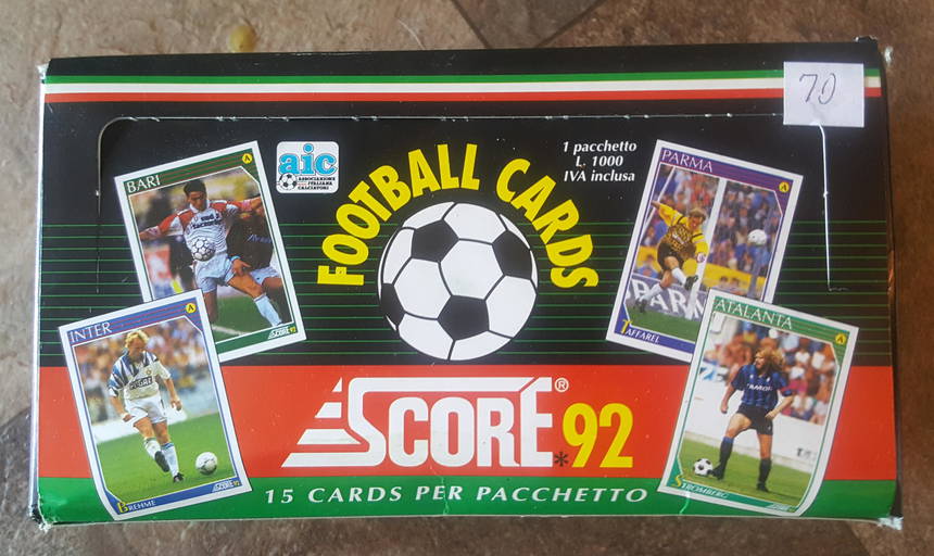 Unopened Box Of 1992 Score Football.(soccer) Cards