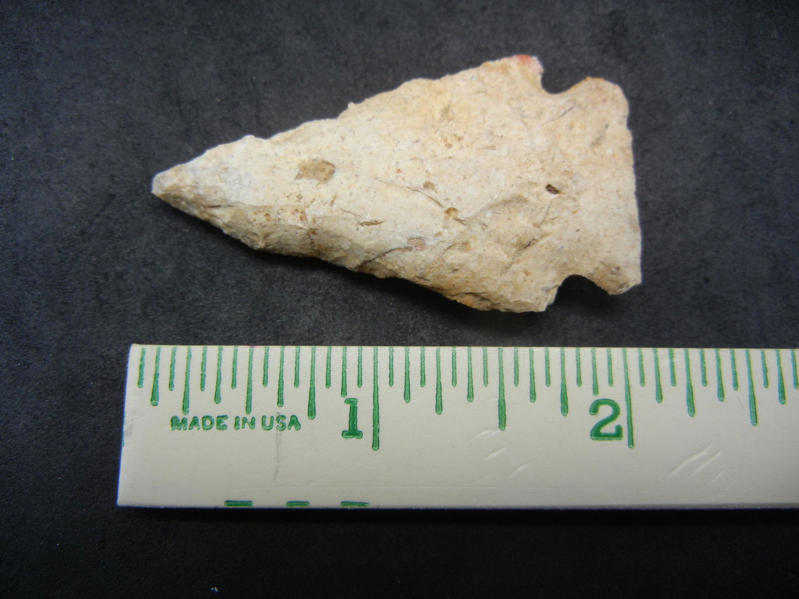Ohio Projectile Point Archaic Notched With Bevel.