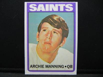 1972 Topps Archie Manning Rookie Card