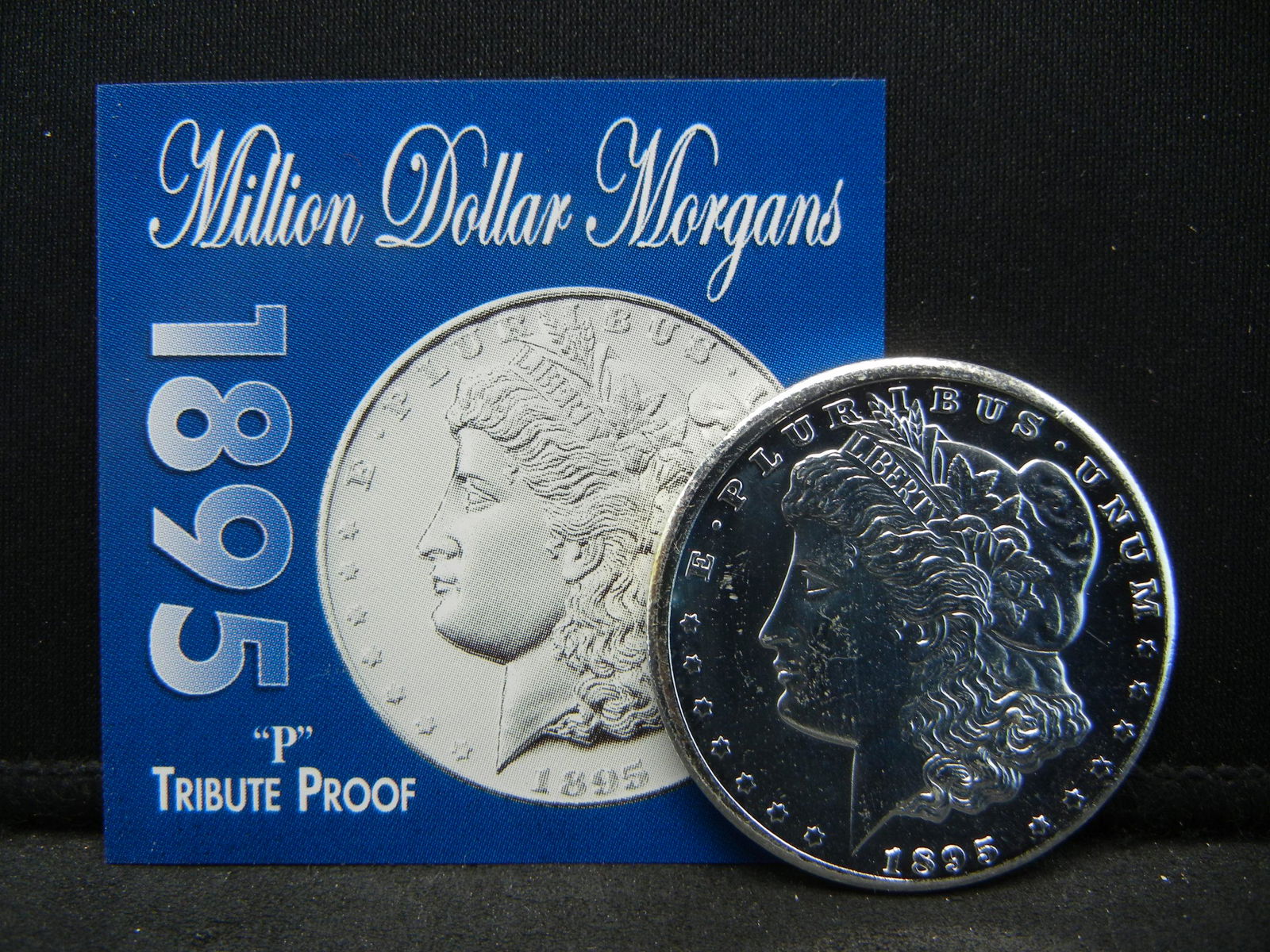 1895 Morgan Dollar "p" Tribute Proof. Copy