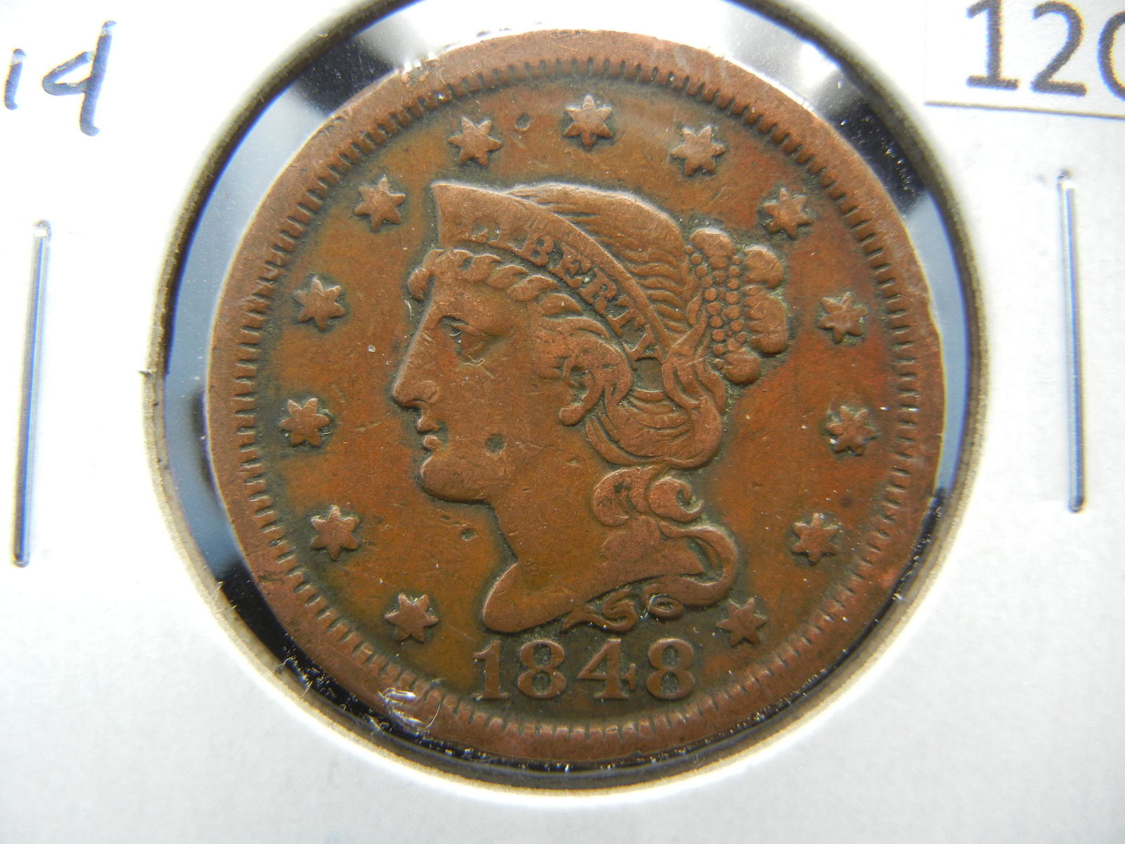 1848 Large One Cent