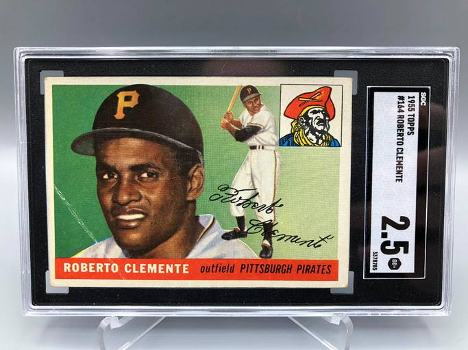1955 Topps Roberto Clemente #164 Rookie Card Sgc 2.5
