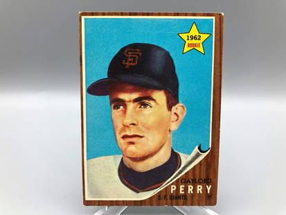 Topps 1962 Gaylord Perry Rookie Card