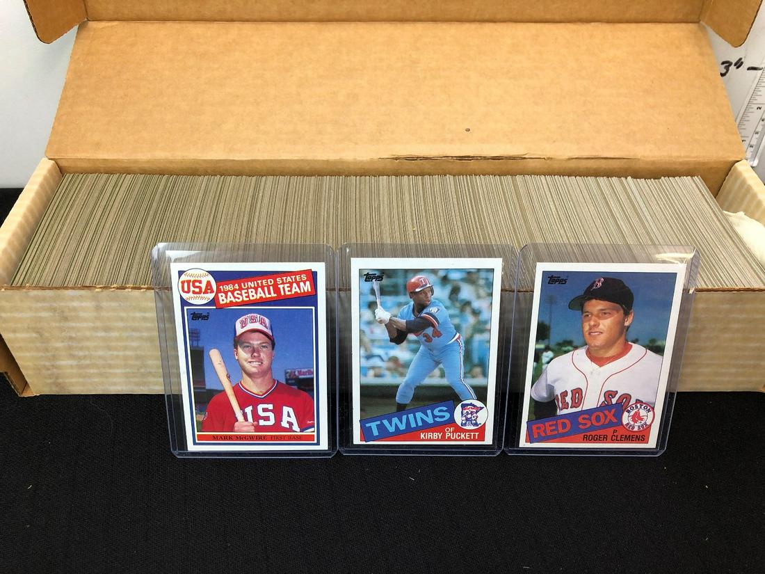 1985 Topps Baseball Complete Set Mark Mcgwire, Roger