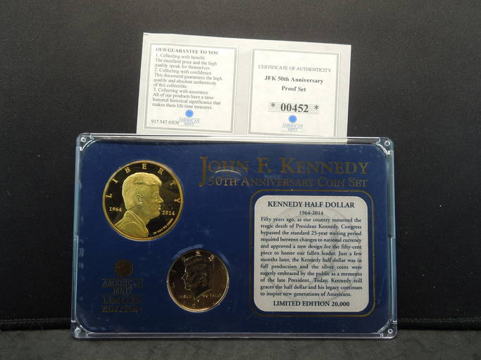 John F Kennedy 50th Anniversary Coin Set