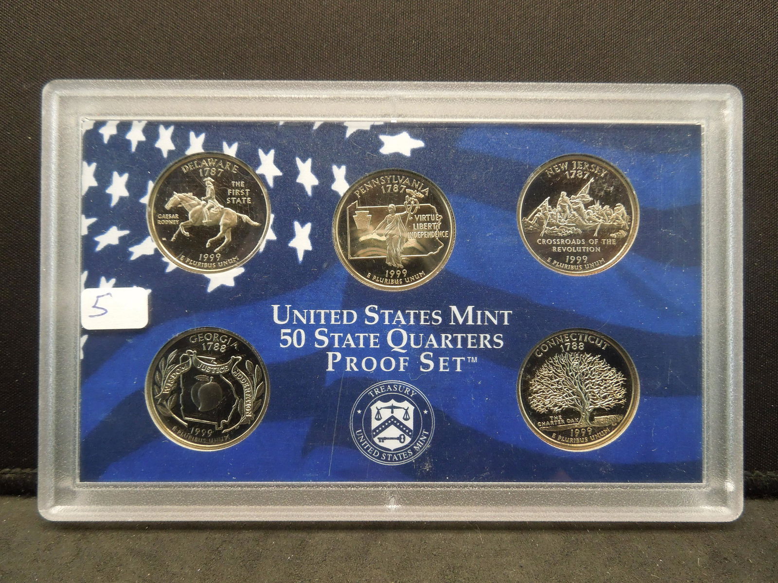 1999 S Us State Quarters Proof Set. The Elusive First