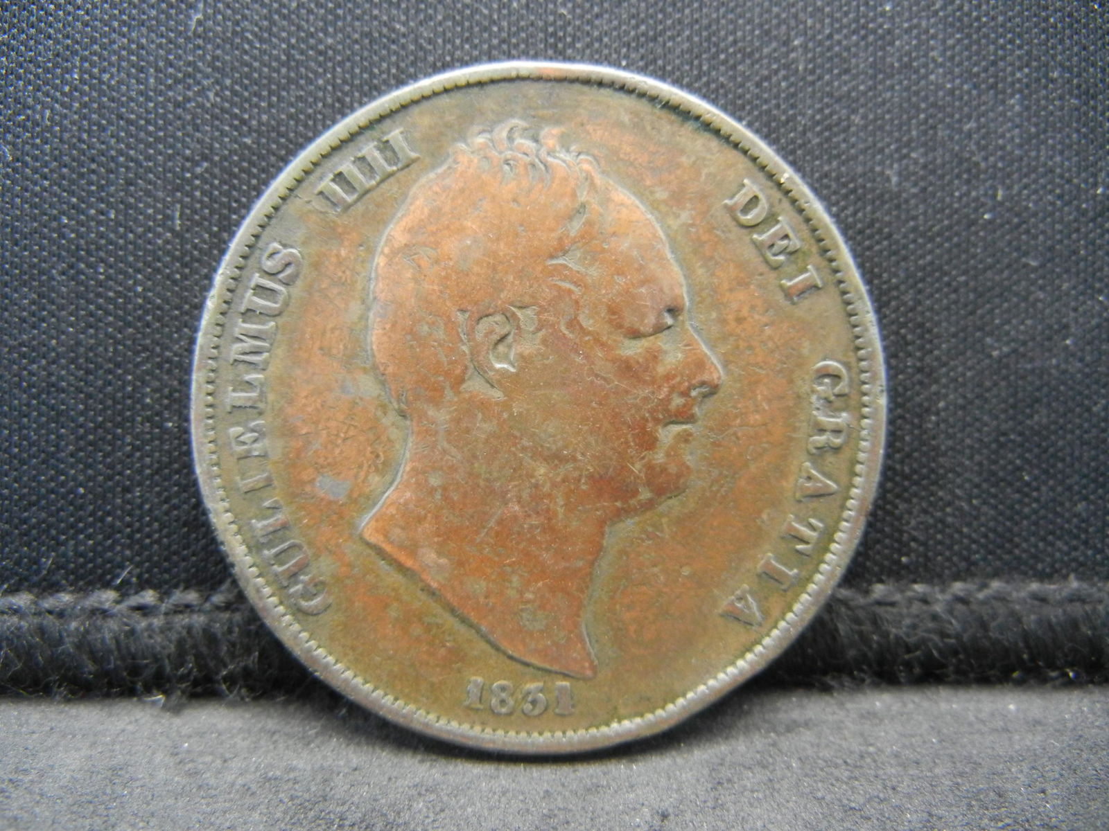 1831 British Half Penny Copper Coin