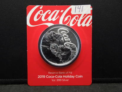 Coca Cola 1 Oz Silver Struck Round