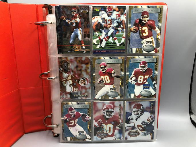 Mid 1990's Football Binder, 30 Full Pages