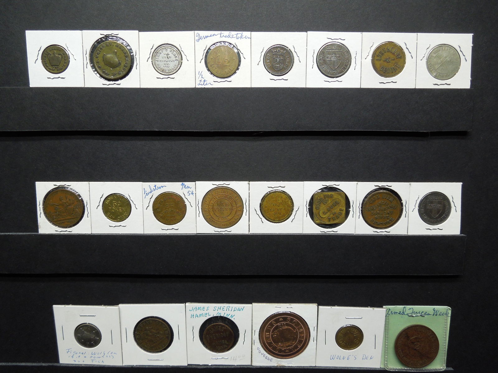 (22) Old Tokens, Medals, Restrikes, Etc.. Nice Mix