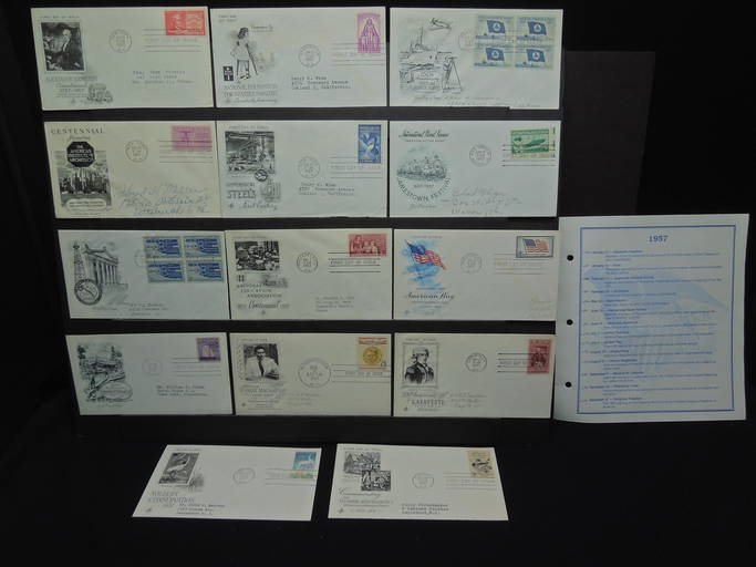 1957 1st Day Covers