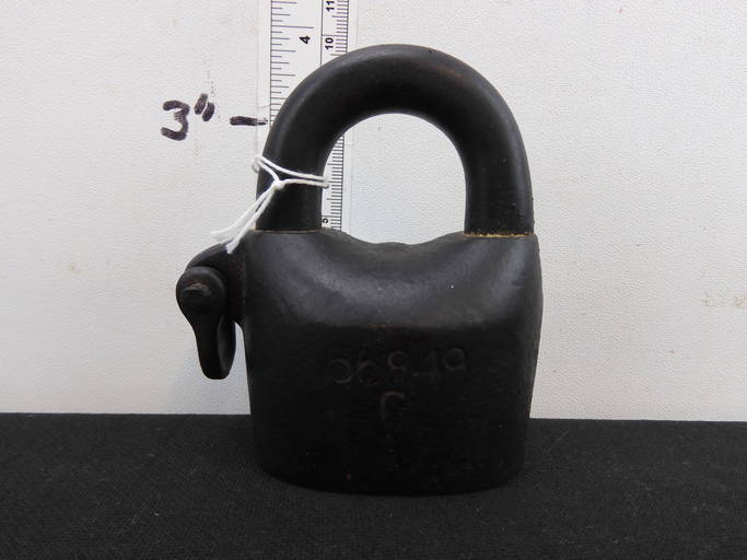 Prr Keystone Logo Iron Lock, Heavy, Pre World War One?
