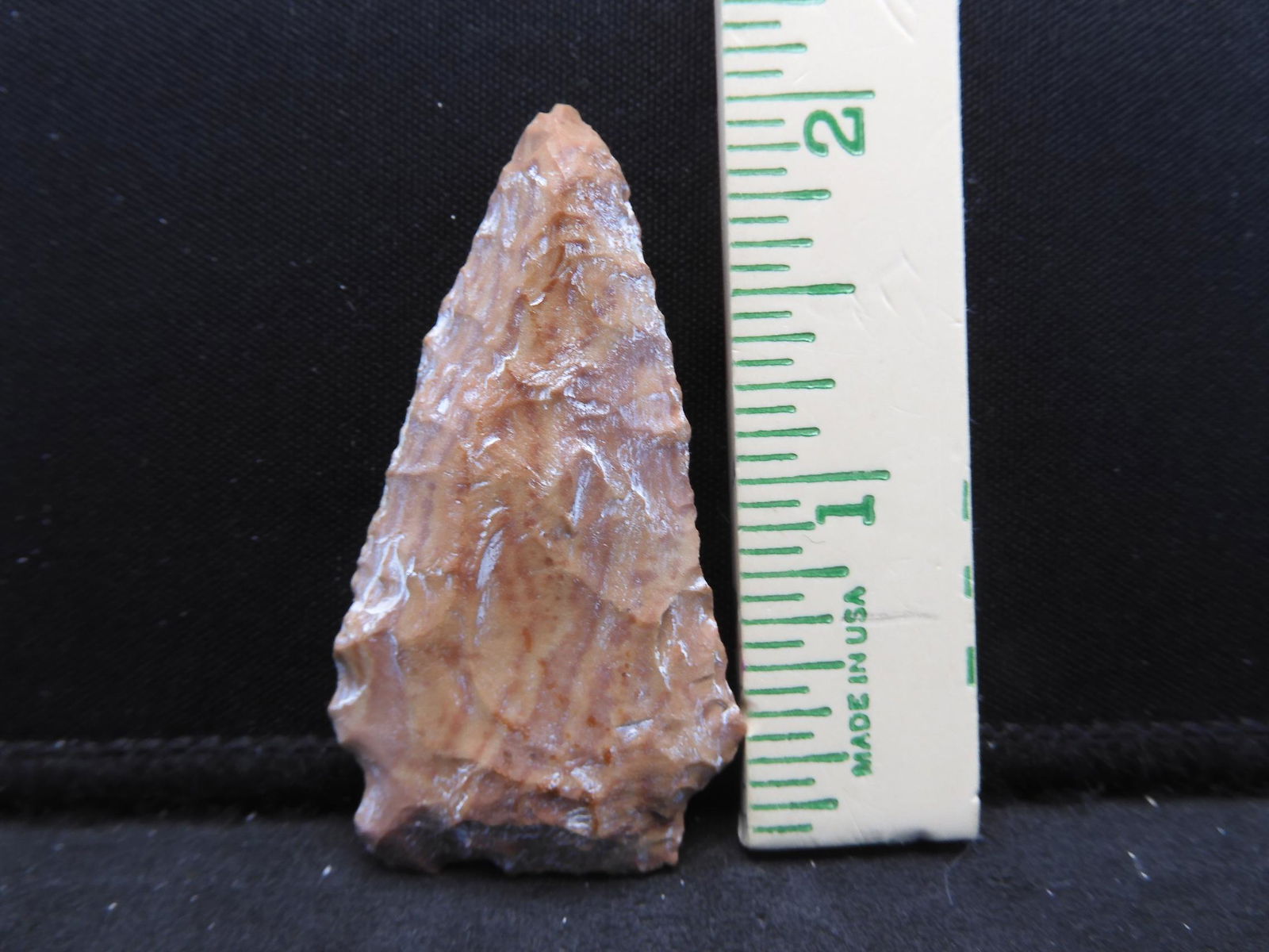 Ohio Found 2 Inch Broad Stem Arrowhead. Probable