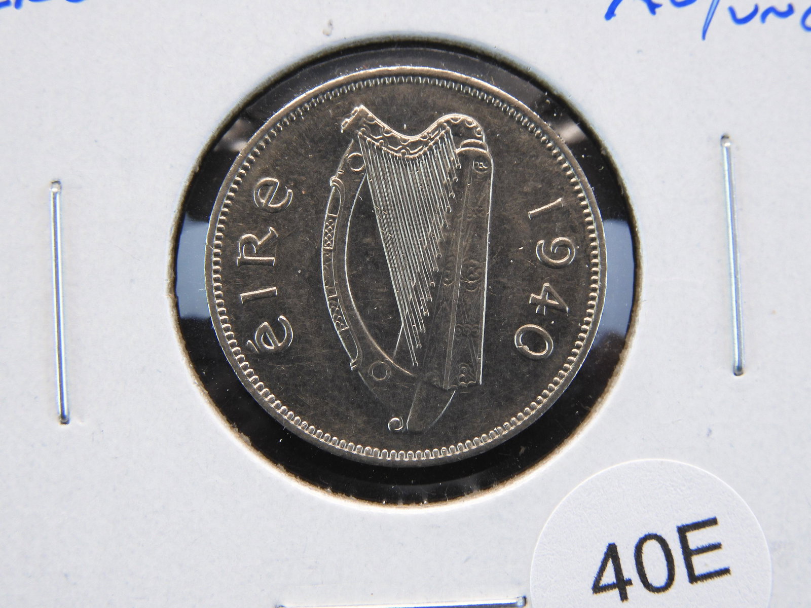 1940 Ireland 6 Pence. Au/unc.