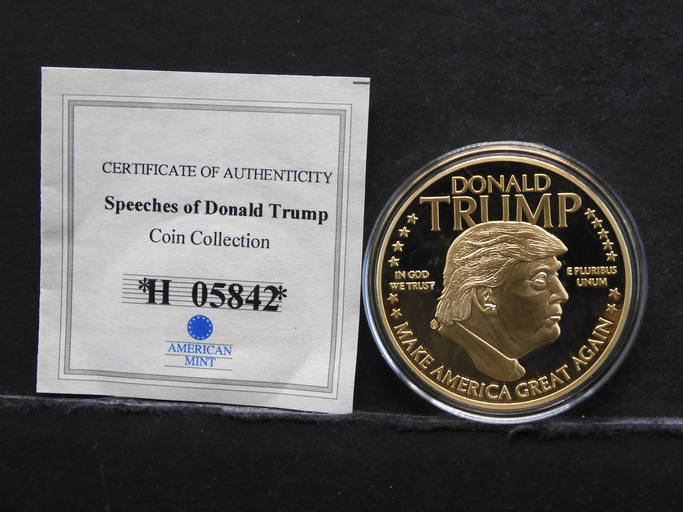 Donald Trump Coin (gold Layered)