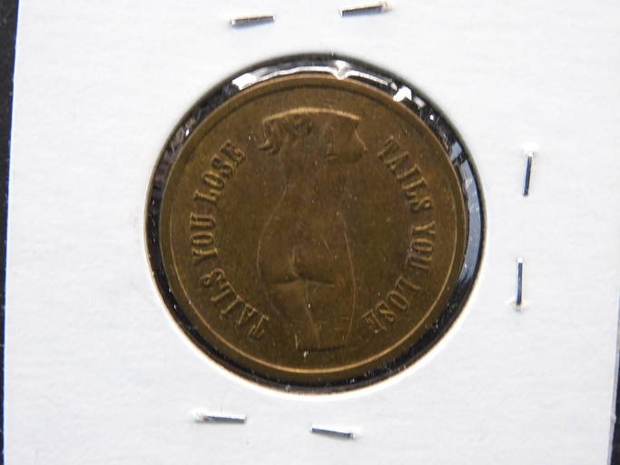 Hubba Hubba Heads I Win Tails You Lose Token.