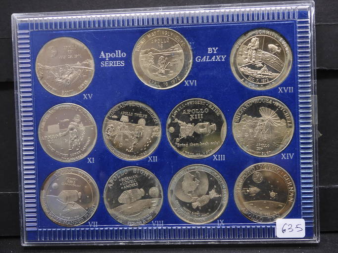 11 Apollo Medallions "apollo Series" By Galaxy