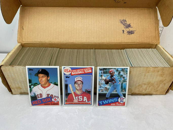 1985 Topps Baseball Complete Set Mcgwire, Clemens,