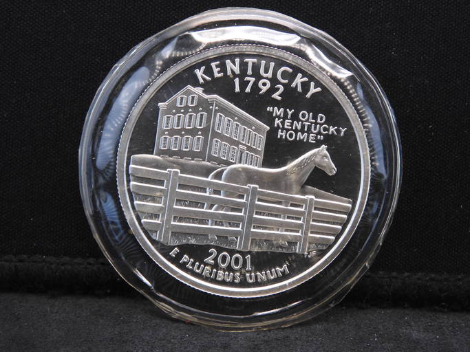 2001 Kentucky .999 Fine Silver One Troy Ounce