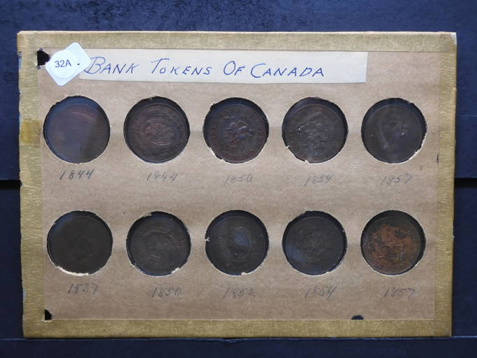 Collection Of Bank Tokens Of Canada