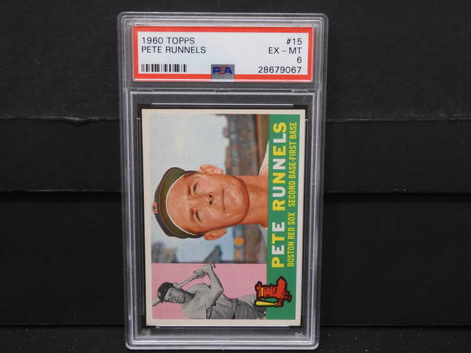 1960 Topps Pete Runnels Baseball Card Graded And