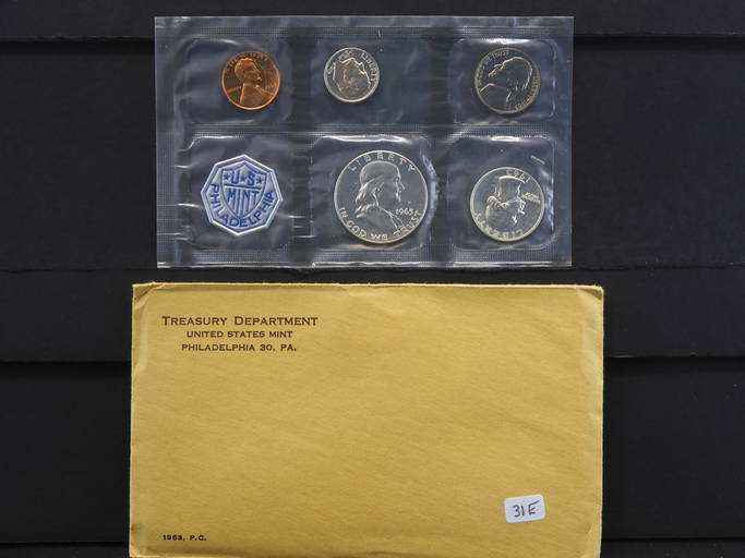 1963 Us. Proof Coin Set In Ogp