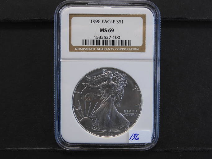 Key Date: Ngc Graded Ms69 1996 Silver Eagle